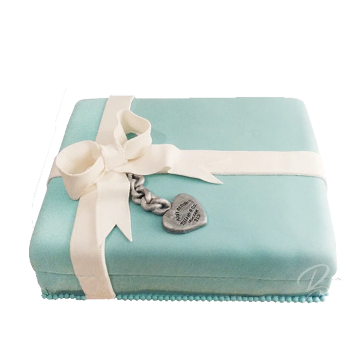Tiffany Gift Box Cake - Bespoke Cakes London - Bal Cakery
