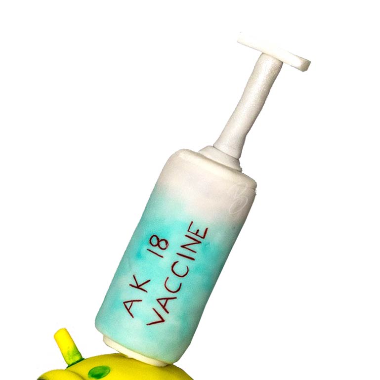 Corona Virus Vaccine Celebration Cake | Organic Cakes London – Bal Cakery