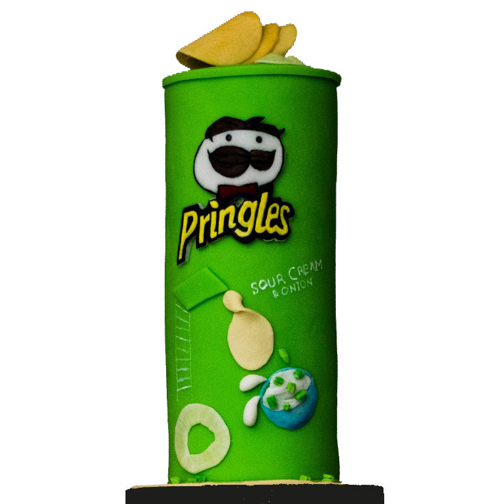Sour Cream Onion Pringles Birthday Cake | 3D Realistic Party Cakes ...